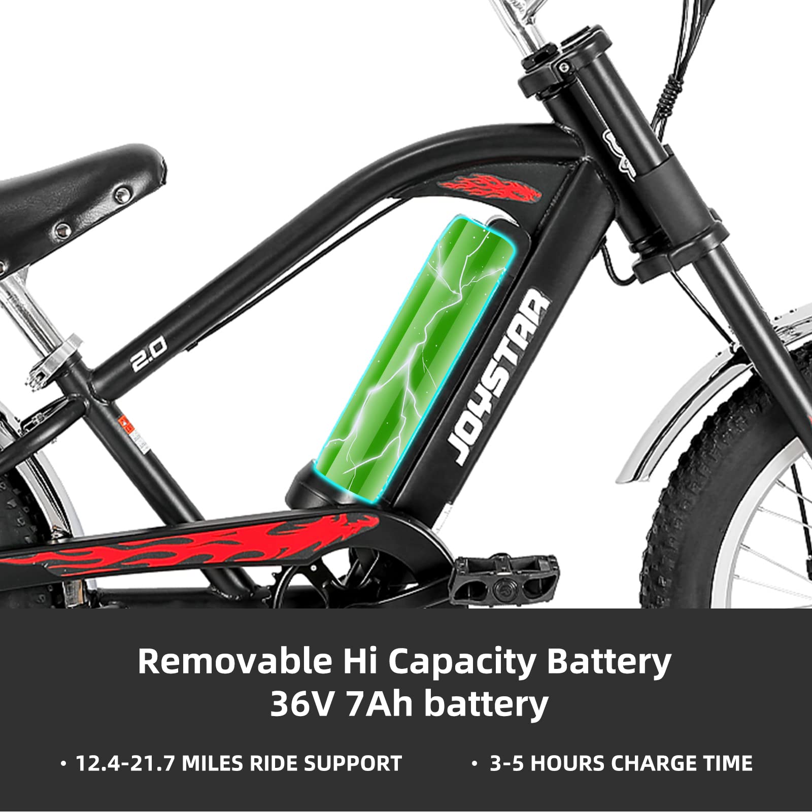 Mua JOYSTAR 20" Electric Bike, Motorcycle Ebike with 250W Brushless ...