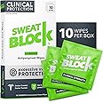 SweatBlock Clinical Strength Antiperspirant Wipes- Treat Hyperhidrosis ...
