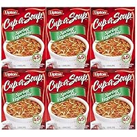 Amazon.com : Lipton Cup-a-Soup Instant Soup For a Warm Cup of Soup Chicken Noodle Soup Made With ...