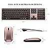 seenda Bluetooth Keyboard and Mouse Combo (USB + Dual BT), Multi-Device ...