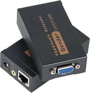 Amazon.com: VGA Over Ethernet, Jaremite VGA Extender to Cat5e Cat6 ...