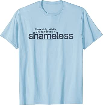 Amazon.com: Shameless Logo Blue T-Shirt: Clothing