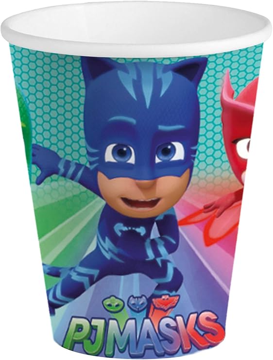 PJ Masks Paper Cup 260ml - Pack of 8: Amazon.co.uk: Toys & Games