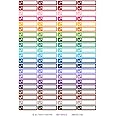 Amazon.com: Monthly Planner Stickers Rainbow Barbell Workout Gym ...