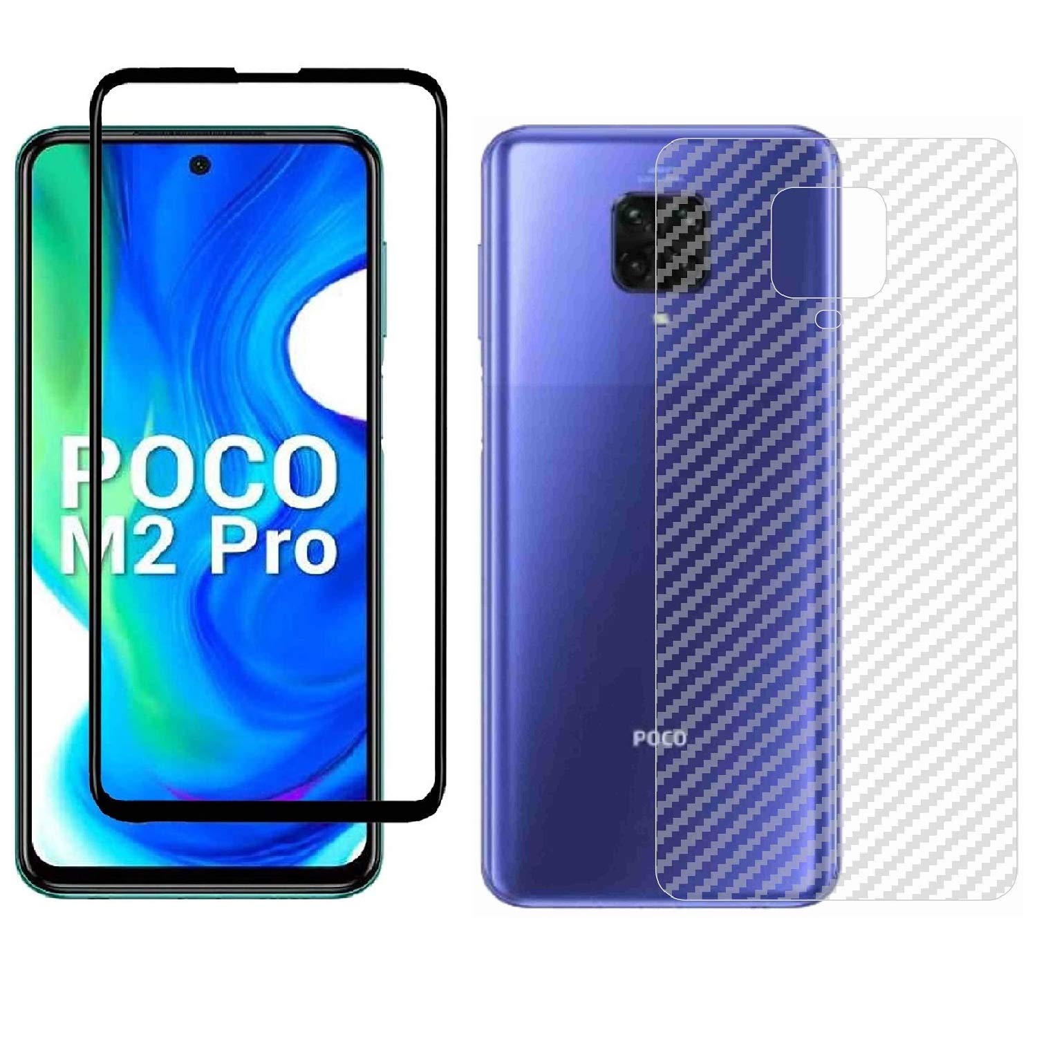 Kartronics Compatible with REDMI Poco M2 PRO Back Screen Protective ...