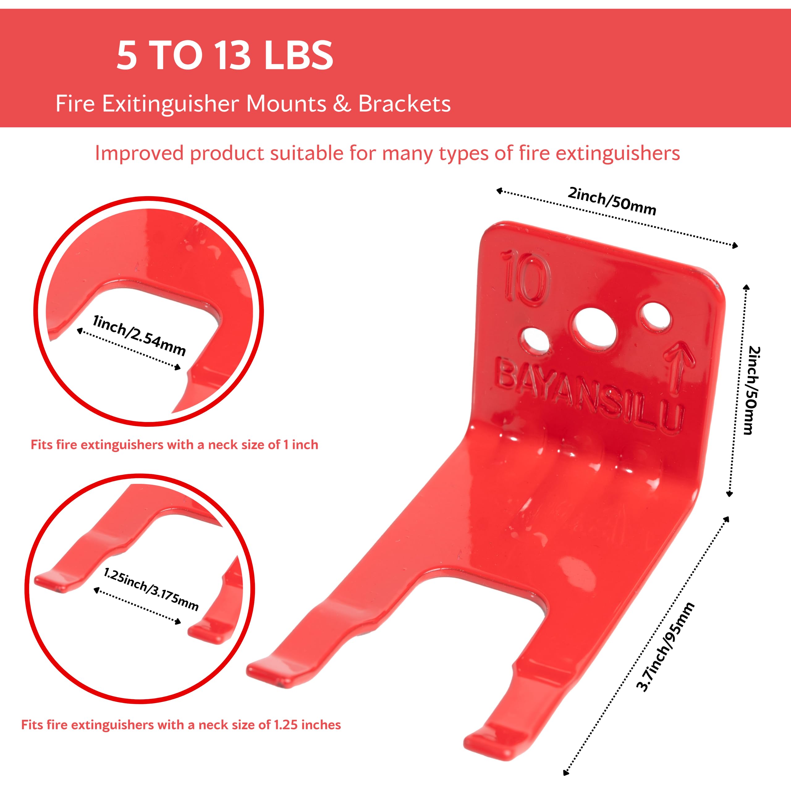 Fire Extinguisher Hyuetrsa 20 Pack Universal Bracket Bracket Mount ...