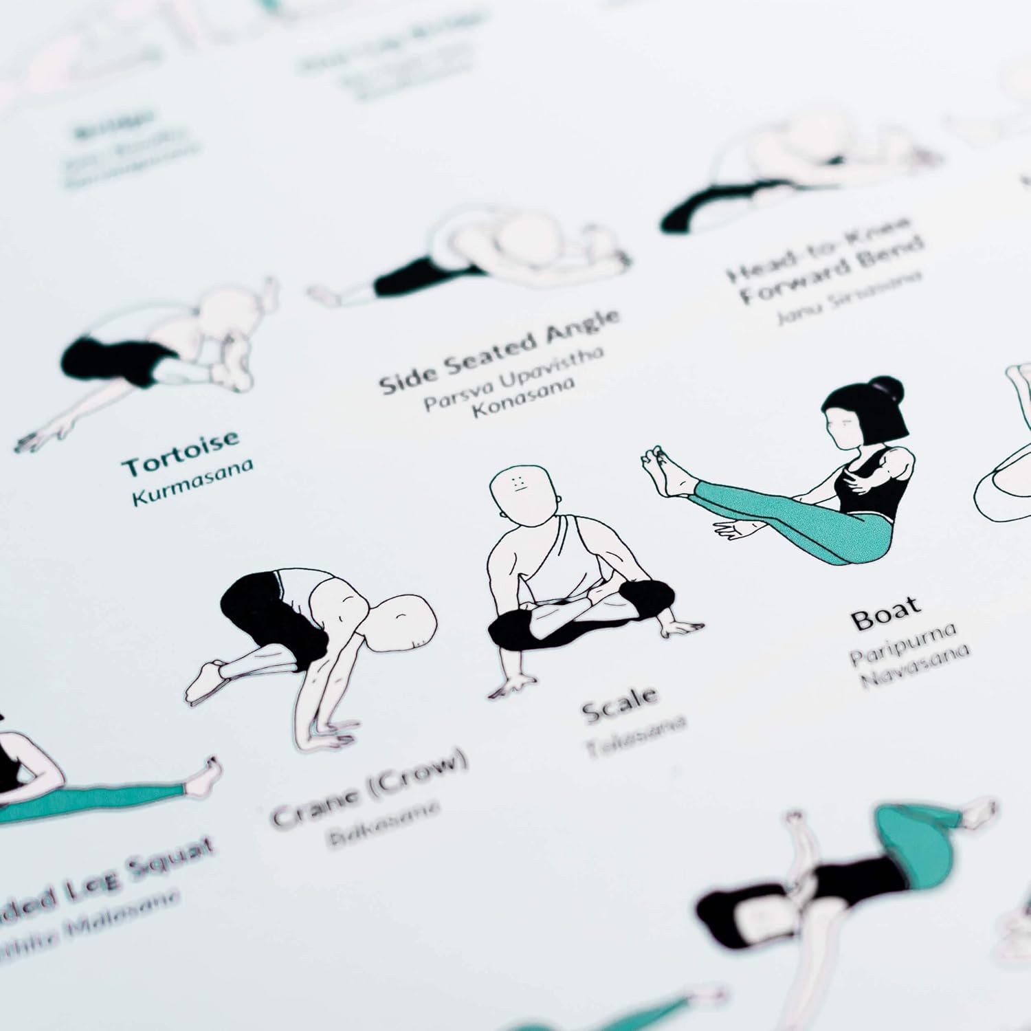 Follygraph Yoga poster – 150 Poses Your Body Wishes to Practice – BigaMart