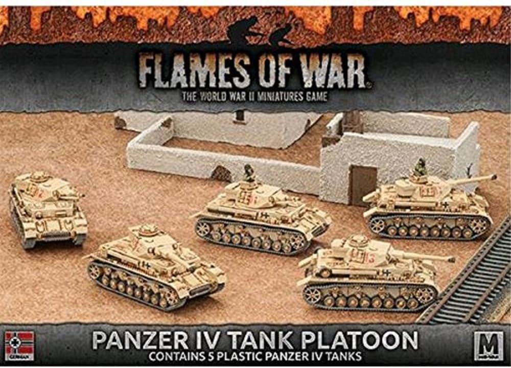 Battlefront GBX97 Flames of War - WW2 German Panzer IV Tank Platoon - 5 ...