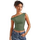 Trendy Queen Womens Off The Shoulder Tops Sleeveless Shirts Going Out ...