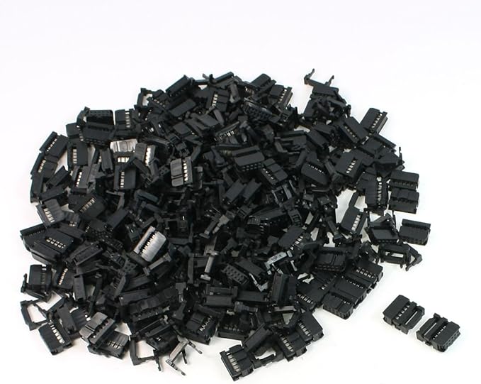 Amazon.com: uxcell FC-10P 2.54mm Pitch Position Flat Cable IDC Socket ...