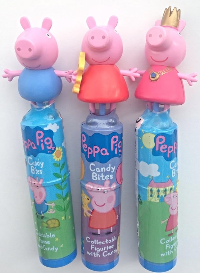 PEPPA PIG CANDY WITH COLLECTABLE FIGURINES 3 PACK: Amazon.co.uk: Grocery