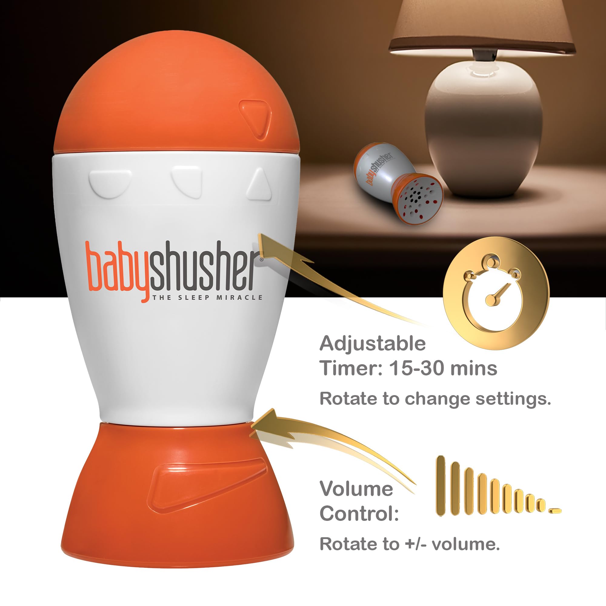 Baby Shusher - The Original | Portable Sound Machine for Babies | Sleep ...