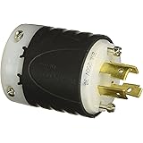 Leviton 2421 20 Amp, 250 Volt 3-Phase, NEMA L15-20P, 3P, 4W, Locking ...