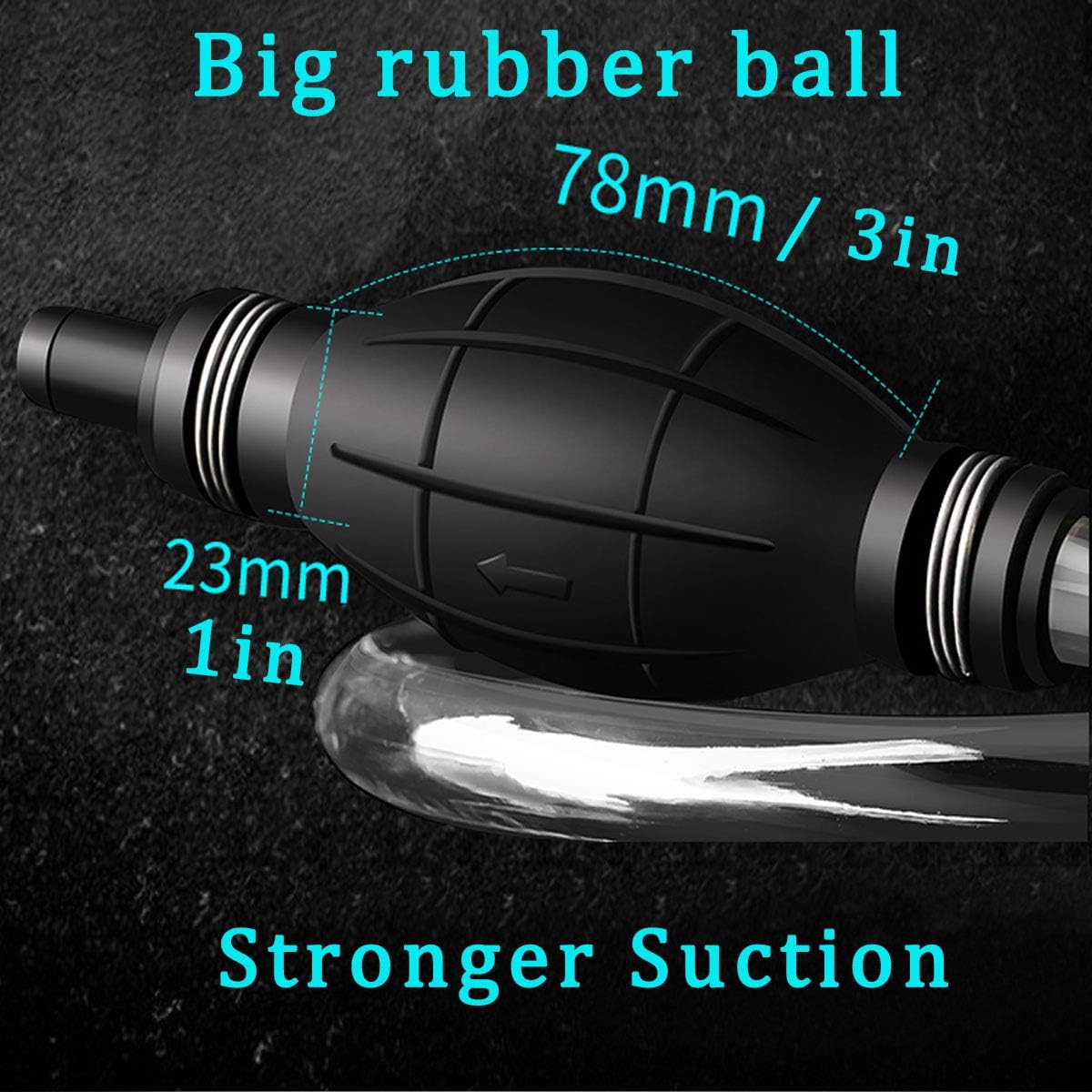 Gasoline Siphon Hose Pump, Siphon Pump Gas Transfer Oil Water Fuel Gas ...