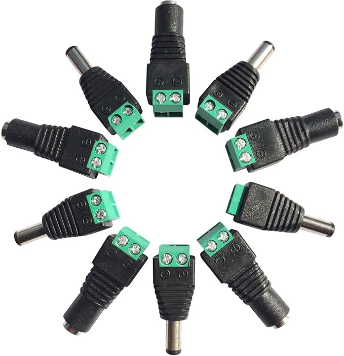 Kabenjee 12V DC Stecker Adapter für einfarbige LED: Amazon.de: Elektronik