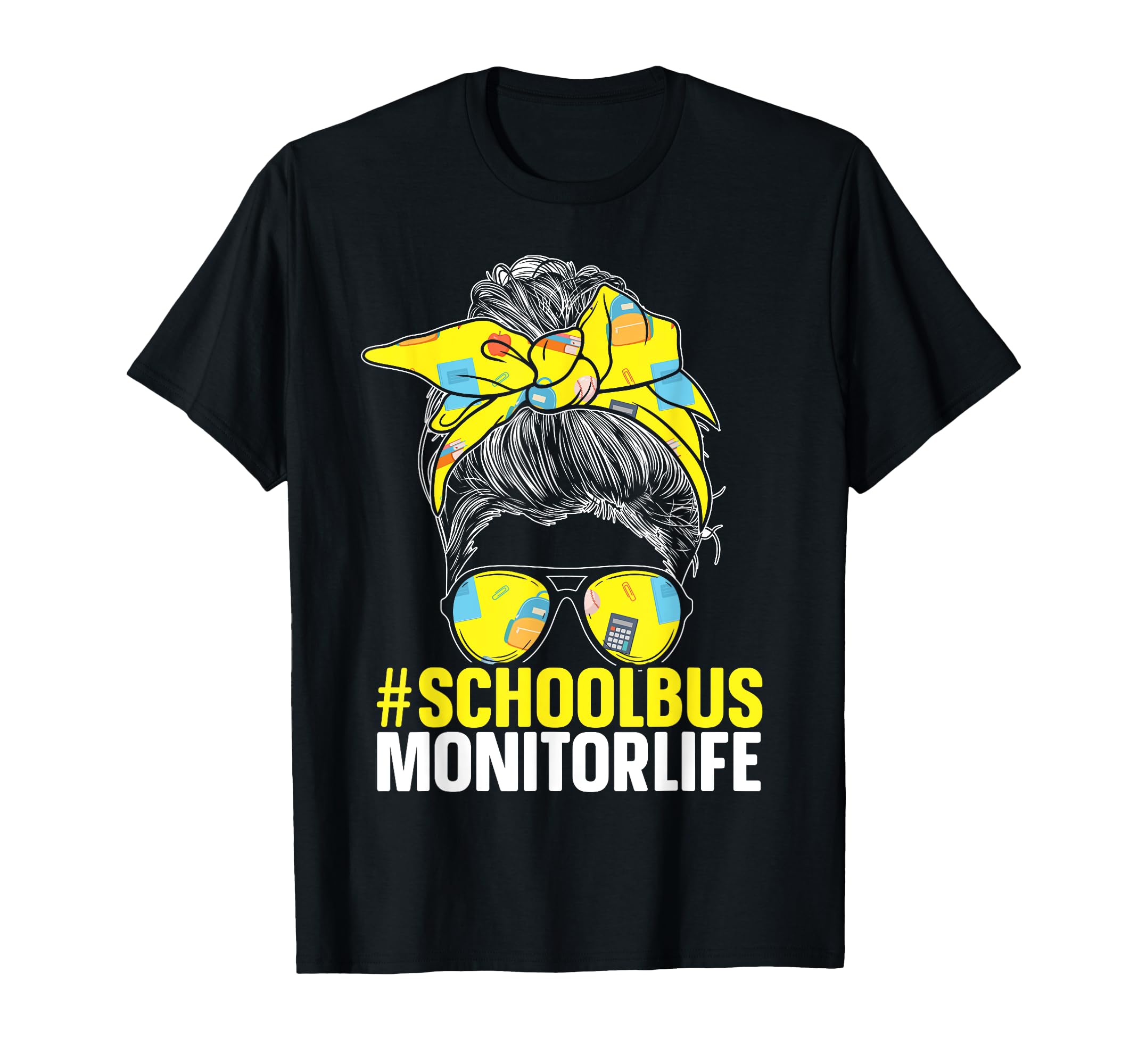 School Bus Monitor Bus Aide Attendant Bus Monitor T-Shirt 2XL for sale ...