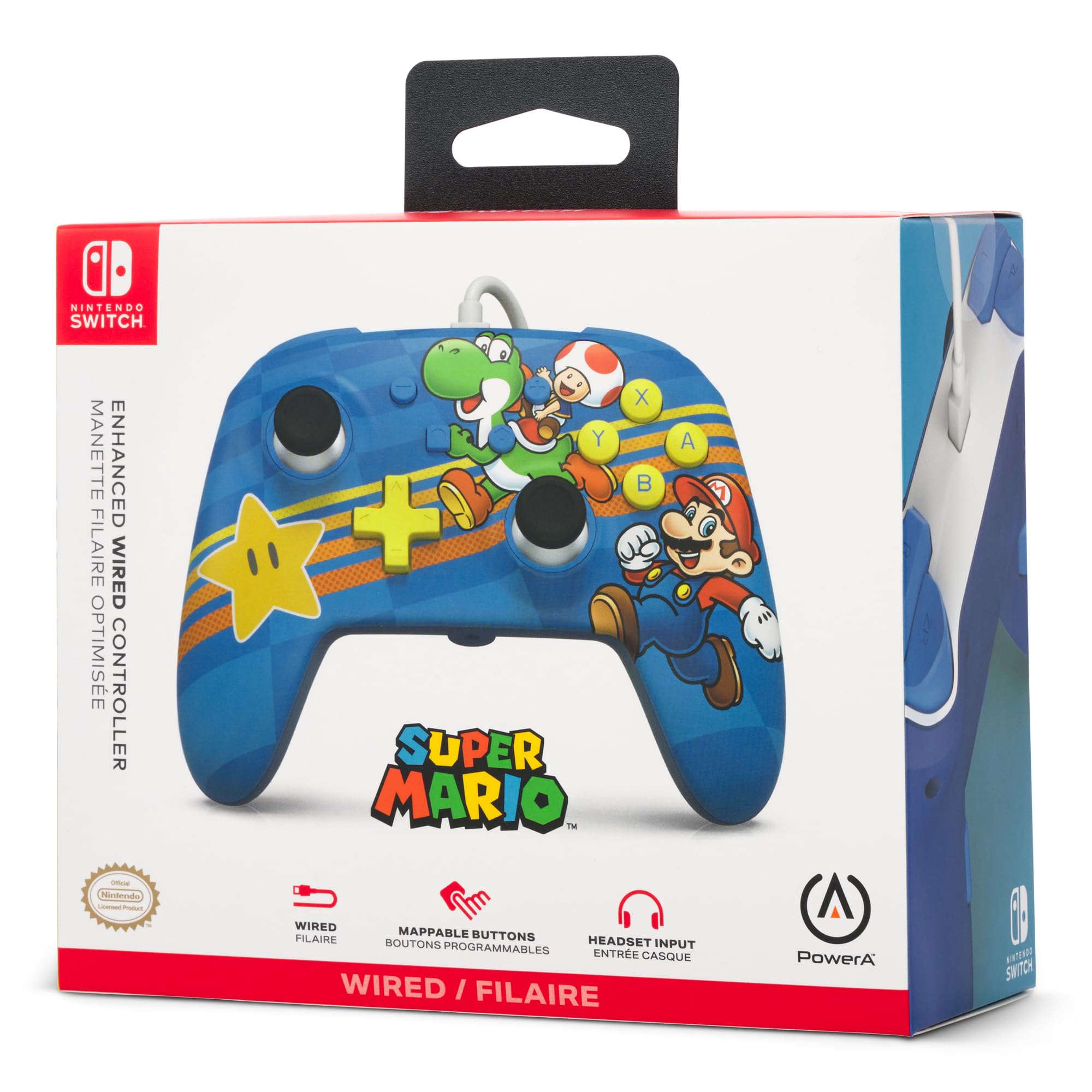 PowerA Enhanced Nintendo Switch Controller Wired - Mushroom Kingdom ...