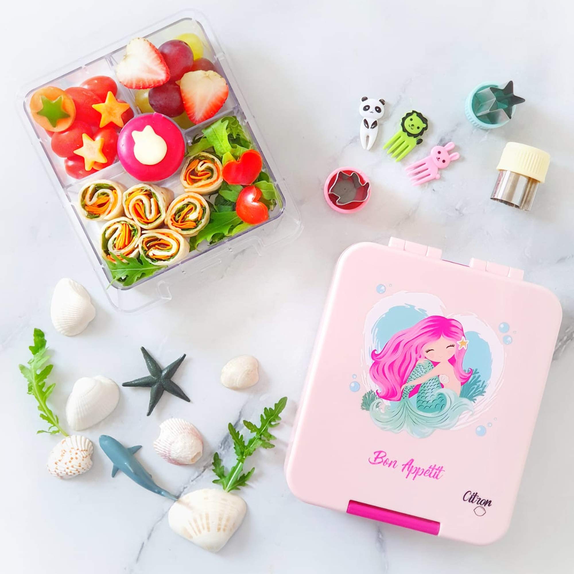 Buy Citron Award Winning Bento Style Snack Box – Leak-Proof, 4 ...