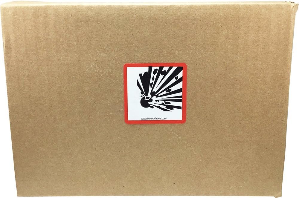 GHS Pictogram Exploding Bomb Stickers, 51 mm 2 Inches Square, 500 ...