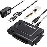 Amazon.com: Hard Drive Reader USB 3.0 & Type C to SATA IDE Adapter ...