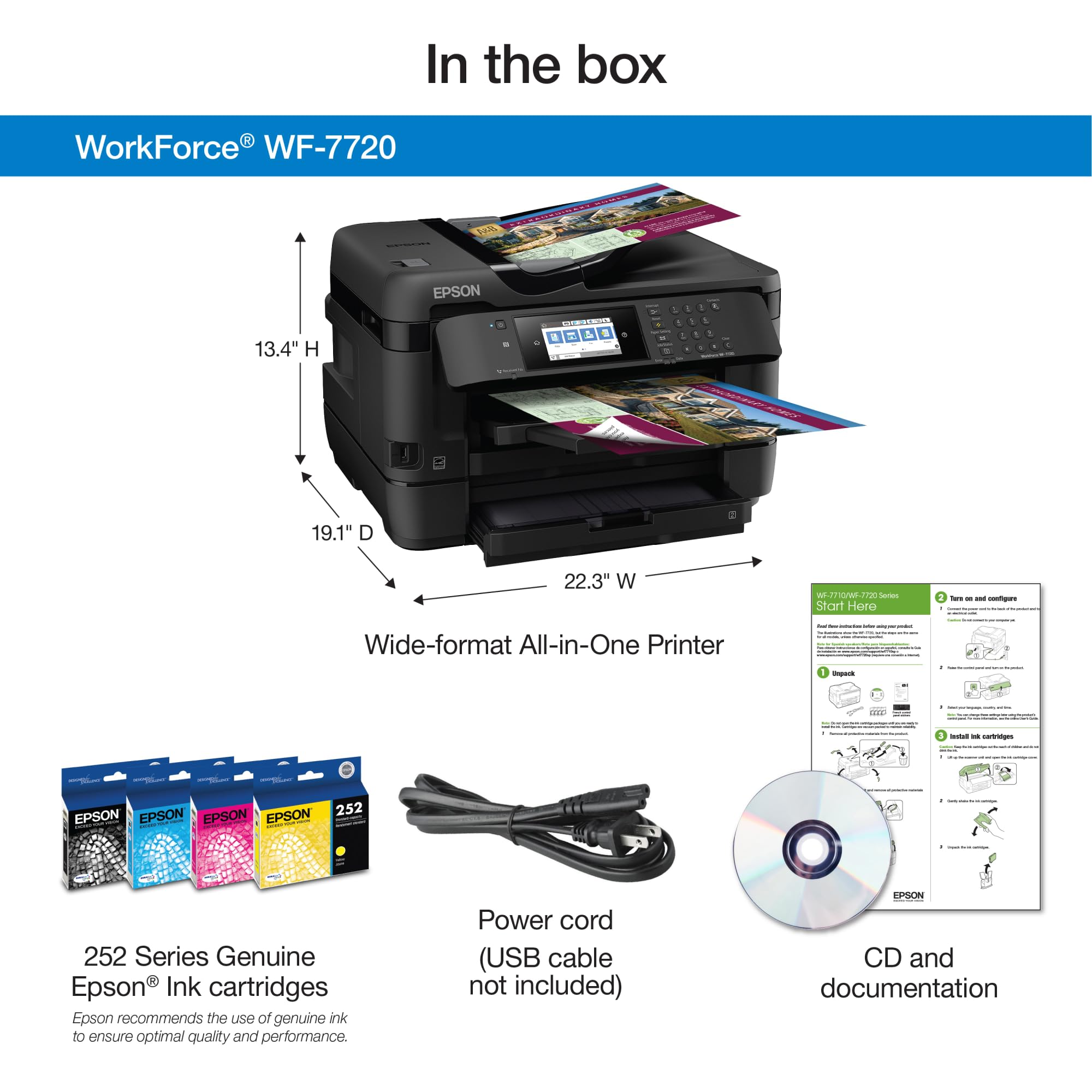 Mua Epson WorkForce WF-7720 Wireless Wide-format Color Inkjet Printer ...