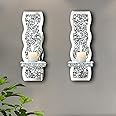Amazon.com: ZOLAPI Set of 2 Crystal Crush Diamond Candle Sconces ...