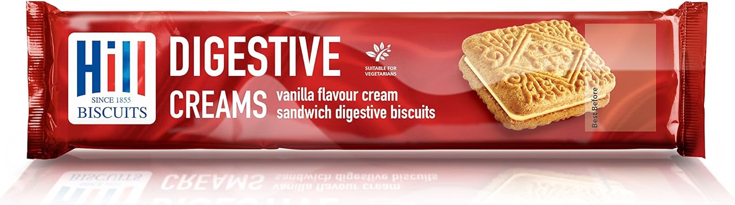 Hill Digestive Creams Biscuits 150 g (Pack of 36): Amazon.co.uk: Grocery