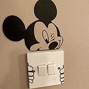 Mickey Mouse Wall Sticker Switch Vinyl Decal Funny Lightswitch Kids ...