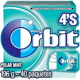 Orbit Chicles sabor menta sin azúcar, 40 paquetes de 4 piezas. 196g ...