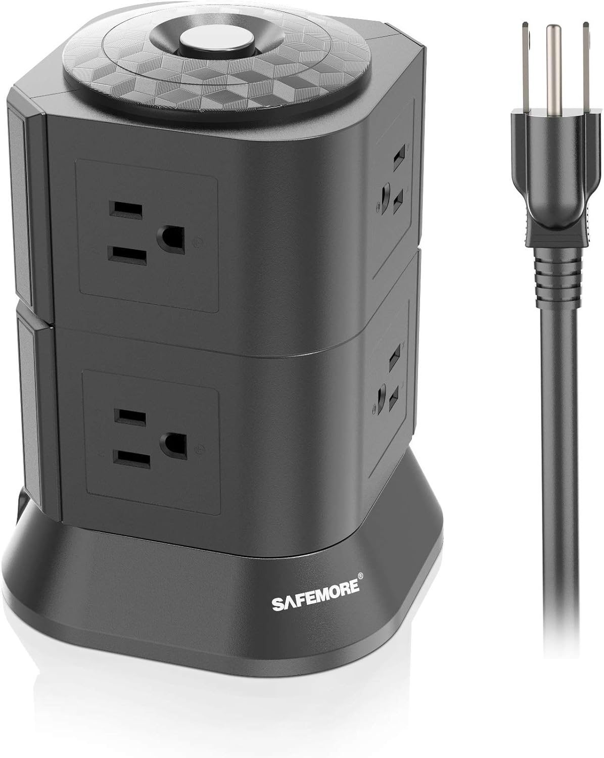 Amazon.com: SAFEMORE 8 Outlet Smart DC Power Strip, 110V 6.5ft Power ...
