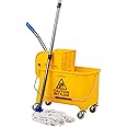Amazon.com: Mind Reader Bucket with Wringer and Mop Set, 22 Qt (5.5 ...