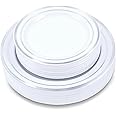 Amazon.com: Crystal Ridge Tableware 64-Piece Plastic Plates Set ...