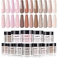 Amazon.com: LanFo Acrylic Powder Set 12 Colors Nail Pink Acrylic Powder ...