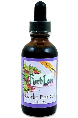 Herb Lore Garlic Oil Ear Drops - 2 fl oz - Garlic Ear Oil Drops for Dry ...