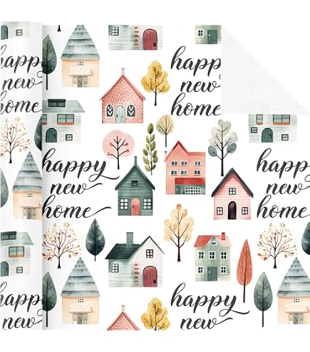 Gift Wrapping Aazon.co: WRAPAHOLIC Happy New Hoe Wrapping Paper Roll ...
