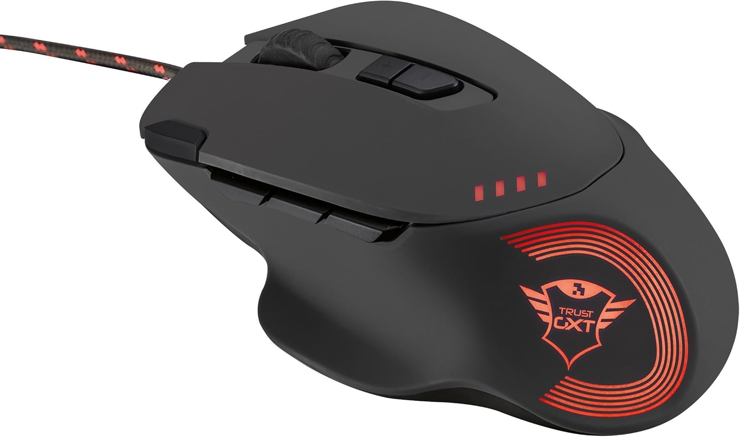 Trust GXT 162 - Ratón Gaming óptico, 9 Botones programables e ...