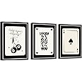 Amazon.com: EXCOOL CLUB Set Of 3 Poker Wall Art Aesthetic - 12x16 Large ...