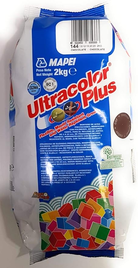 Mapei 144 UltraColor Plus Chocolate Grout 2kg: Amazon.co.uk: DIY & Tools