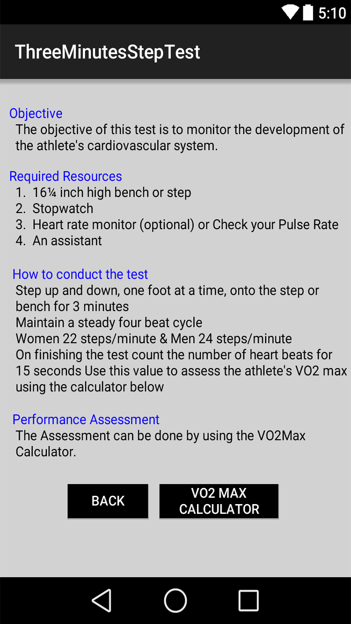 Queens College Step Test:Amazon.com:Appstore for Android