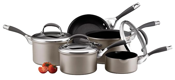 Circulon Elite Platimum Hard Anodised Cookware Saucepan Set, 5 Piece ...