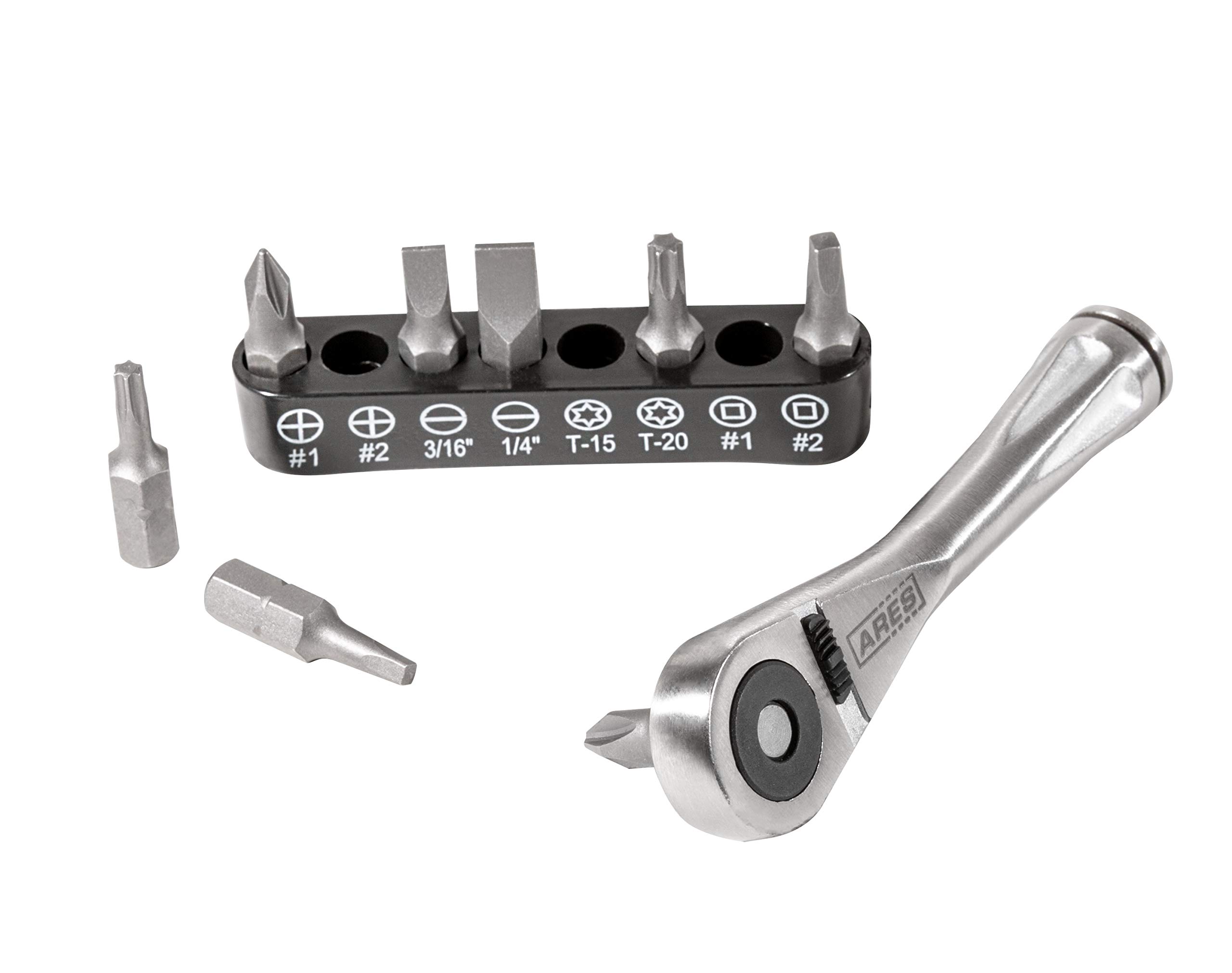 ARES 70040-1/4-Inch Drive Close Quarter Micro Bit Ratchet | Mini ...