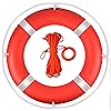 Life Ring, 23" Boat Safety Throw Rings with Water Floating Lifesaving ...