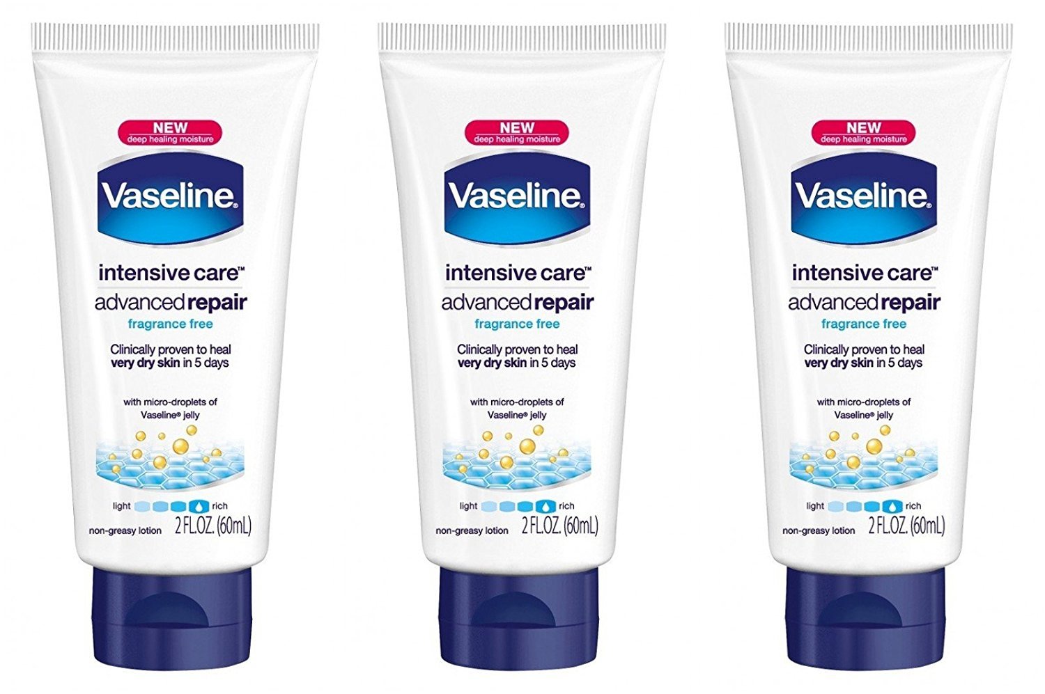 Amazon.com : Vaseline Intensive Care Lotion, Advanced Repair Unscented ...
