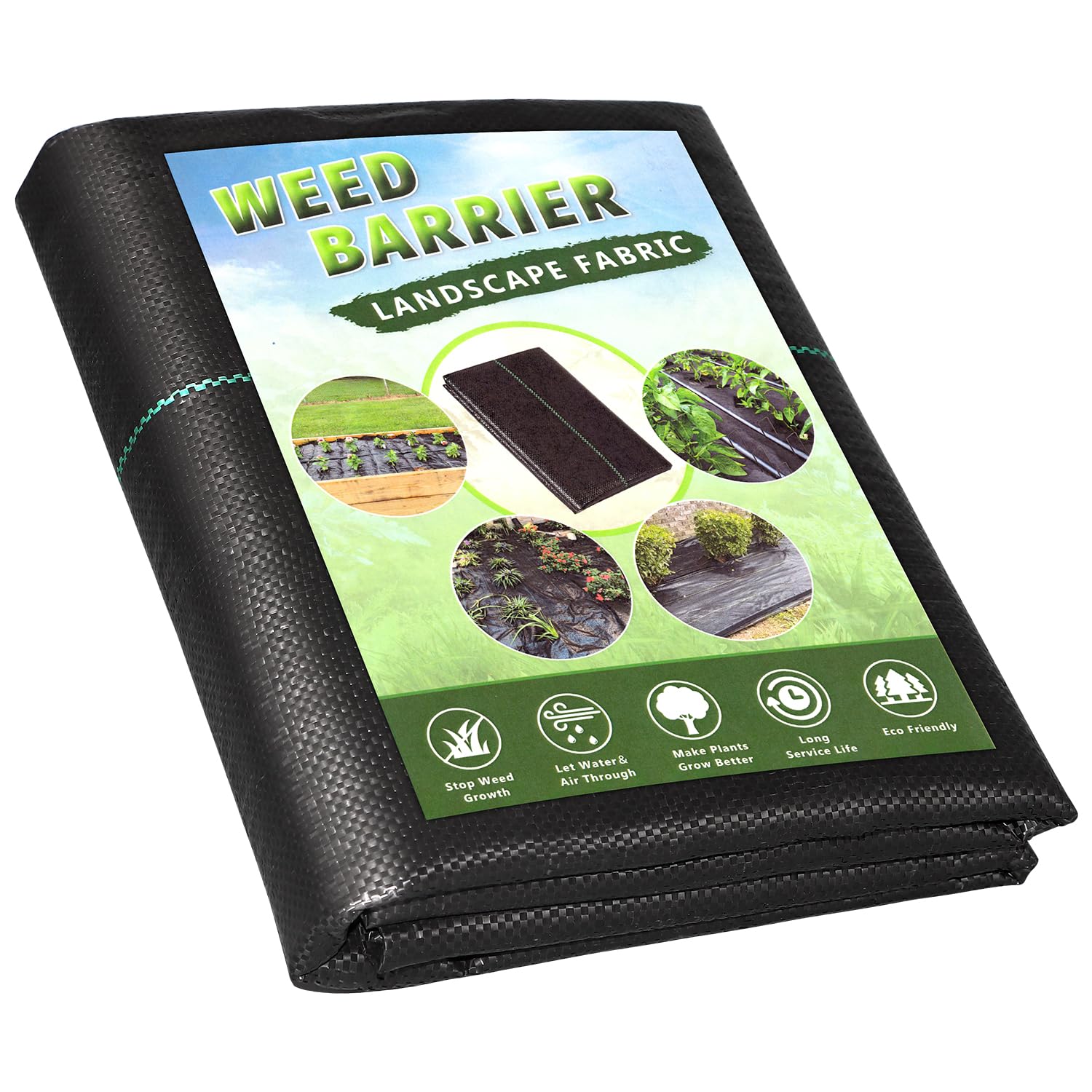 Kimiup Barrier Landscape Fabric Heavy Duty,3.2oz High Density Woven ...