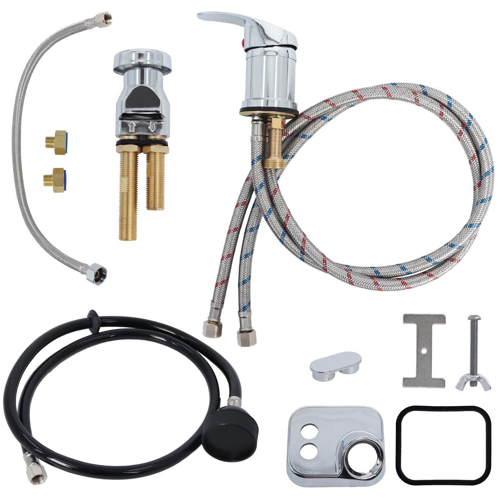 Shampoo Bowl Faucet, Vacuum Breaker Outside Faucet Kit & Shampoo Hose ...