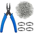 Amazon.com: Jewelry Pliers and Split Jump Rings Kit lyfLux 500 PCS 6 mm Metal Split Jump Rings ...