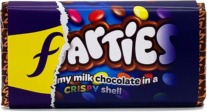 Farties Chocolate Bar with Novelty Joke Wrapper - Funny Rude Gift ...
