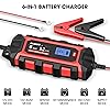 SUAOKI 6-Amp Fully Automatic Smart Charger, 12V Battery Charger,Battery ...