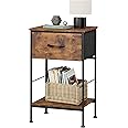 Amazon.com: WLIVE Nightstand, Bedside Side Table for Bedroom, Dorm with ...