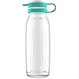 Amazon.com: Ello Pure Glass Water Bottle with Silicone Sleeve, 20 oz ...